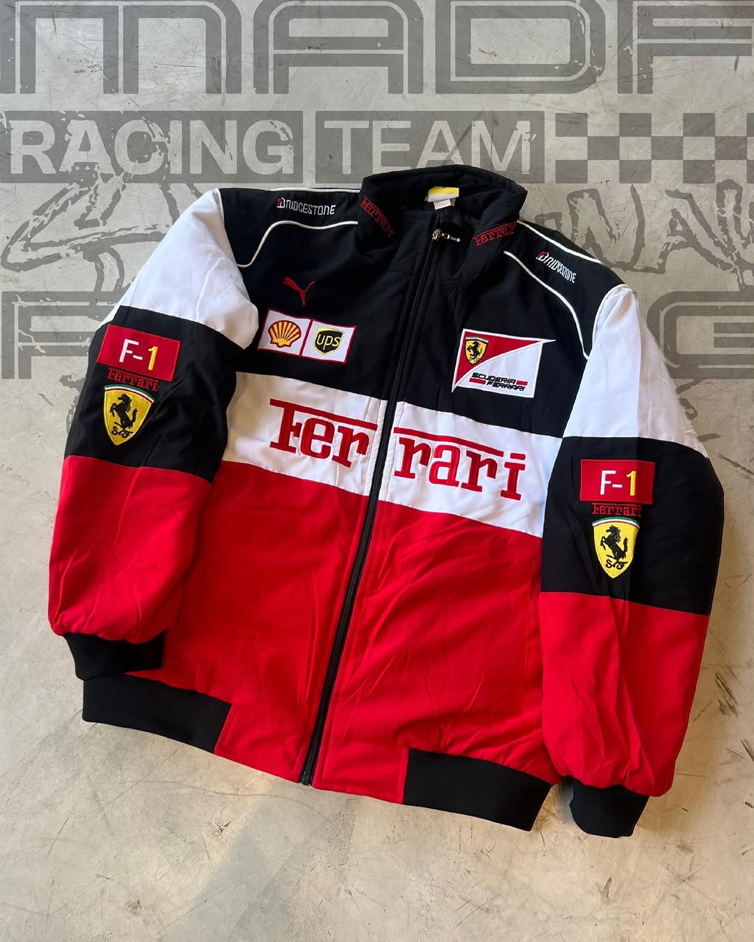 Ferrari F1 Jacket India | Printed Racing Streetwear | LZRUS